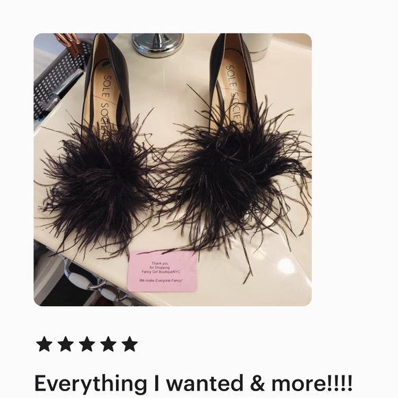 Accessories | Feather Shoe Clips Ostrich Feather Shoe Clips All Color ...